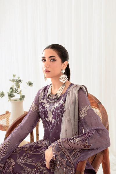 Ramsha Embroidered Chiffon 3 Piece Suit D-1002 – Lailas Clothing