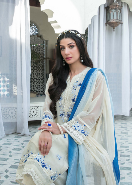 Tawakkal Embroidered Organza 3 Piece Suit D8220 – Lailas Clothing