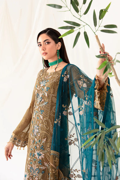 Ramsha Embroidered Chiffon 3 Piece Suit D-1012 – Lailas Clothing